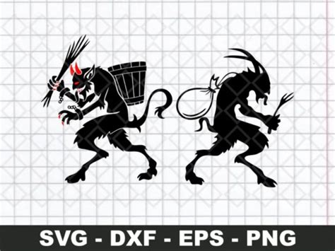 Christmas Merry Krampus Svg Clipart Vectorency