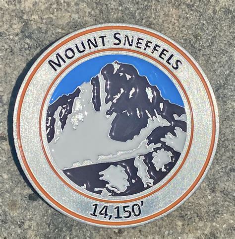Mount Sneffels Colorado 14er 175 Mountain Summit Coin Mountain