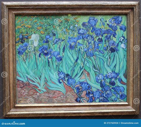 Irises By Vincent Van Gogh In Getty Center Los Angeles Editorial Stock