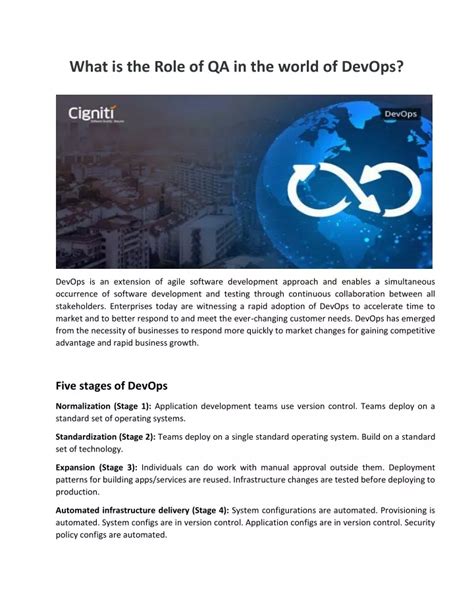 Ppt What Is The Role Of Qa In The World Of Devops Powerpoint
