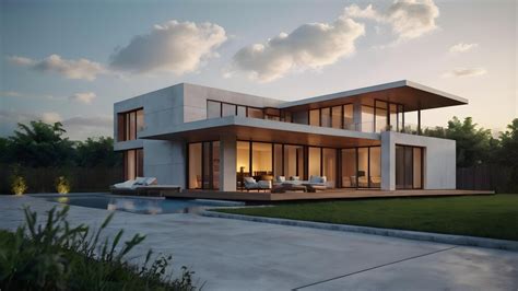 3d Rendering Simulating A Modern Building On Top Of The Grid Premium