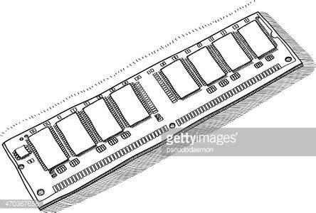 Computer Random Access Memory Ram Stock Vector Royalty Free