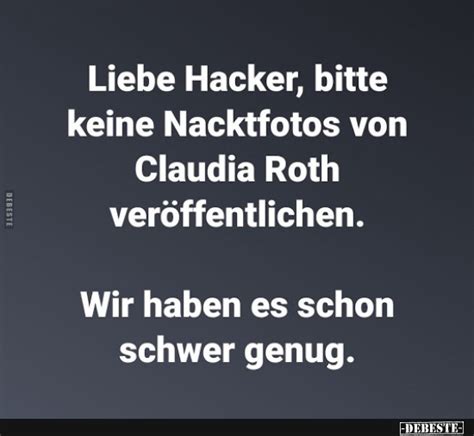Liebe Hacker Bitte Keine Nacktfotos Von Claudia Roth DEBESTE De