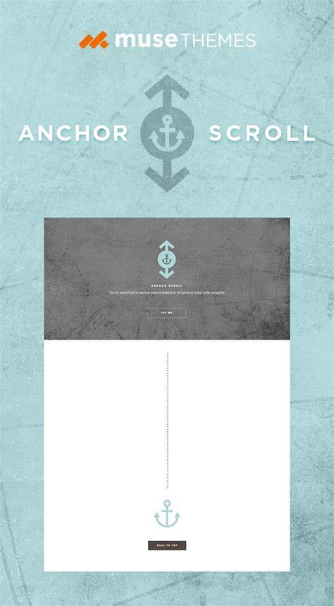 Anchor Scroll Allows Smooth Scrolling Between Anchor Points Built By Musethemes For Adobe Muse