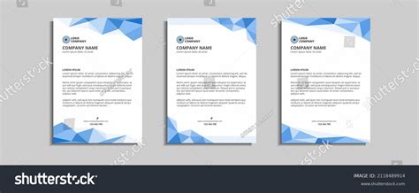 Modern Elegant Letterhead Template Design Stock Vector Royalty Free