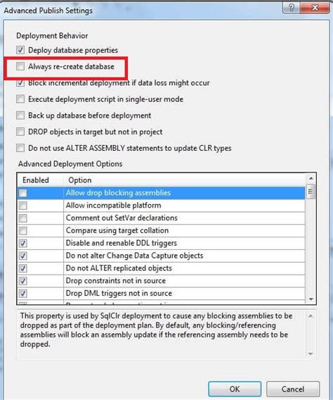 Sql Server Database Project To Drop Database Before Deploy Stack