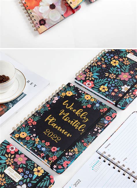 2023周历本planner每日计划本亚马逊日程本a5线圈笔记本英文本子 阿里巴巴