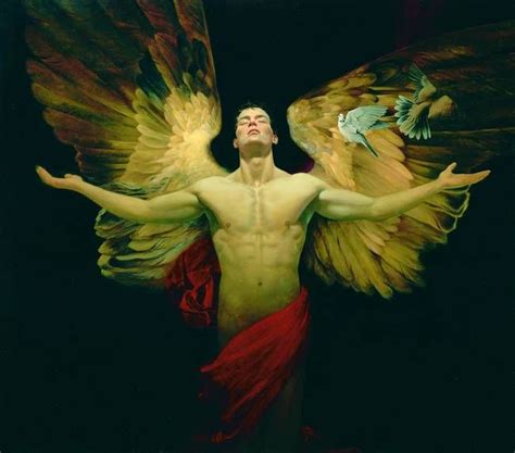 Icarus Jeff Barson By Jeff Barson Angel Art Male Angels Sale Artwork
