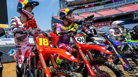 Supermotocross Riders Jett Lawrence Cooper Webb And Malcolm Stewart