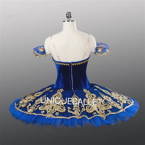 Professional Royal Blue Ballet Classical Platter Tutu Costume Blue Bir Uniqueballet