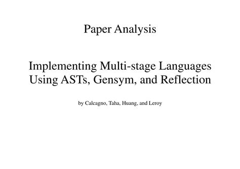 Paper Analysis Pdf