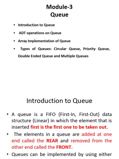 module 3 122500 pdf queue abstract data type formal methods