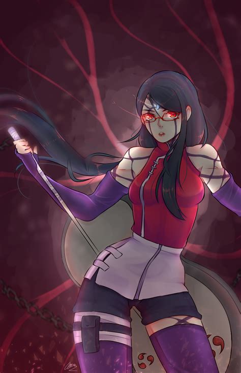 Uchiha Sarada By Violetleegee On Deviantart