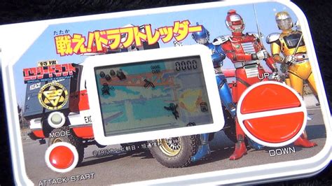【レトロ 液晶ゲーム】バンダイ ポケットクラブ 特捜エクシードラフト 戦え！ドラフトレッダー L電子 プーヤン 後ろ並び 特撮 メタルヒーロー