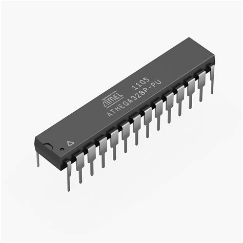 Atmel Atmega328 3d Model Turbosquid 1304712
