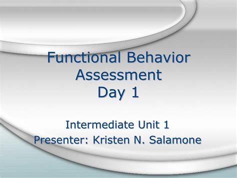 PPT Functional Behavior Assessment Day PowerPoint Presentation Free Download ID