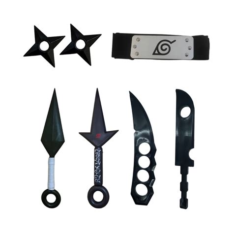 Mega Kit Naruto Bandana Aldeia Da Folha Infantil Kunai Kunai