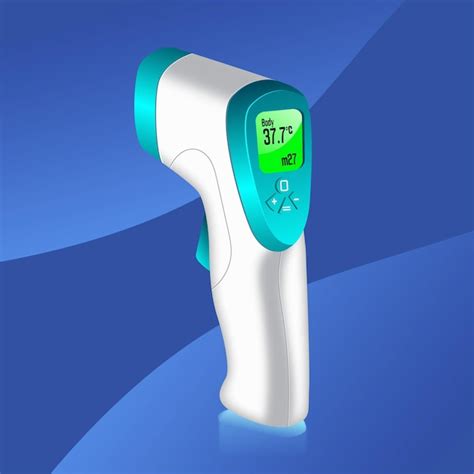 Thermomètre infrarouge sans contact réaliste Vecteur Gratuite
