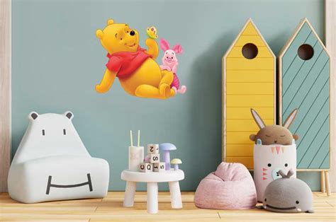 Мечо Пух и Прасчо Стикери за стена