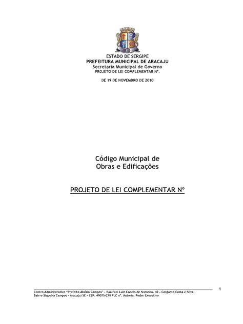 Codigo De Obras E Edificações Emurb Pdf