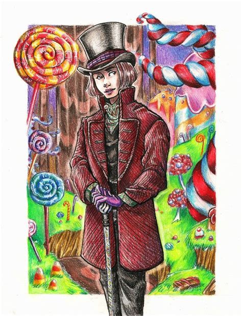 Willy Wonka Digital Illustration Artofit