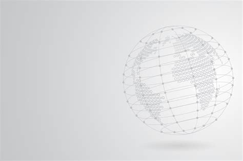 接続点と線を多角形領域の背景と抽象的な灰色バイナリの世界地図 3dのベクターアート素材や画像を多数ご用意 3d つながり