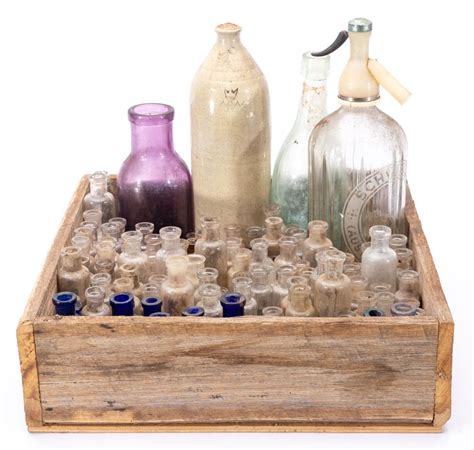 Lot A Large Collection Of Antique Medicinal Bottles And Other