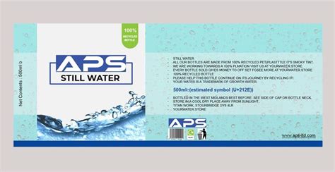 Entry 67 By Rahadrahman03 For Label Design For Bottled Water Freelancer