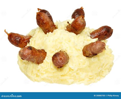 Sausages And Mashed Potato Stock Photo Image 30880700
