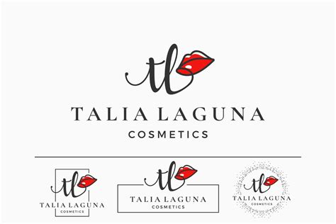 Initial Letter Tl T Logo For Lip Kiss Lipstick Makeup Vector Design