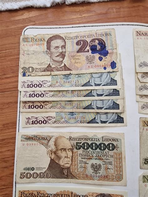 Polskie banknoty PRL staszic skłodowska curie Łambinowice Licytacja na Allegro Lokalnie