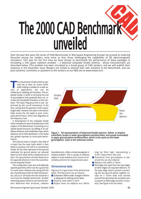 Pdf The 2000 Cad Benchmark Unveiled