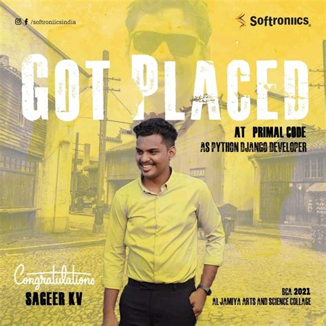 Softroniics On Linkedin Jobsuccess Pythondeveloper Django