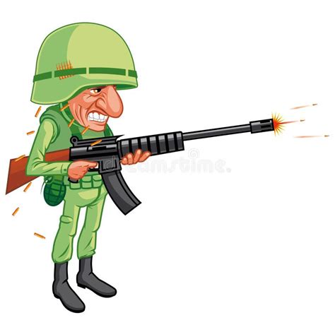 Blanc D De Dessin Isolement Le Soldat Sur Stock Illustrations Vecteurs Clipart