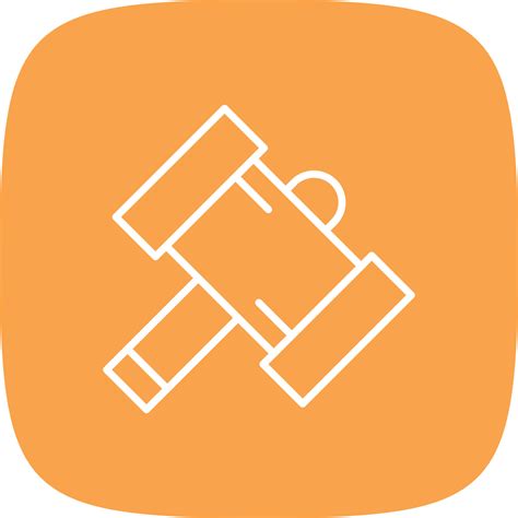 Hammer Line Round Corner 10034425 Vector Art At Vecteezy