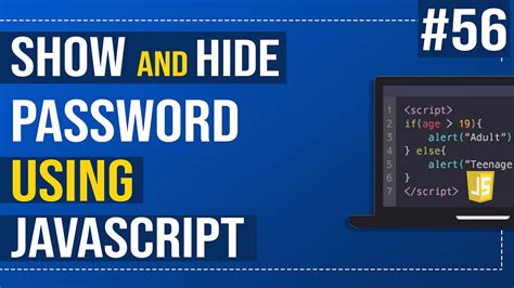 Show And Hide Password Toggle Button Using Javascript Javascript Tutorial Youtube