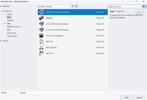 آموزش Database First در Mvc افزودن Database و Model تهران آی تی