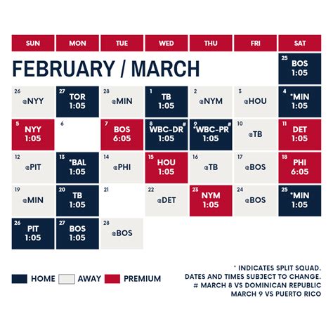 Tampa Rays 2024 Spring Training Schedule