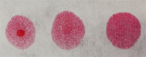 Three Samples Made At A Time Interval Of 10 S On Paper With Surface