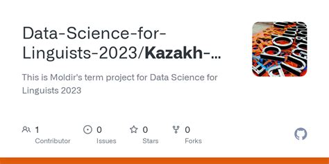 Github Data Science For Linguists 2023 Kazakh Russian Code Switching Analysis This Is Moldir