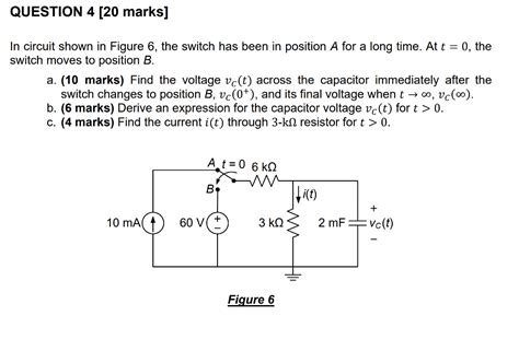 Solved QUESTION Marks In Circuit Shown In Figure Chegg Com