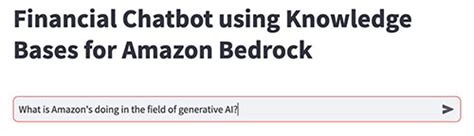 Build A Contextual Chatbot Application Using Knowledge Bases For Amazon Bedrock AWS Machine