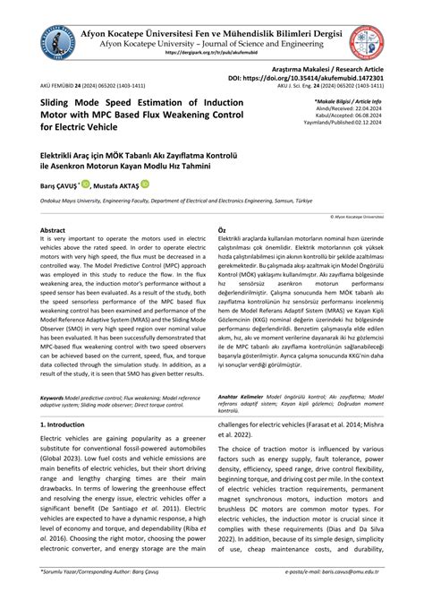 Pdf Sliding Mode Speed Estimation Of Induction Motor With Mpc Based Flux Weakening Control For