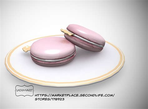 Second Life Marketplace Mossandmink Cake And Lace Foil Leaf Macarons