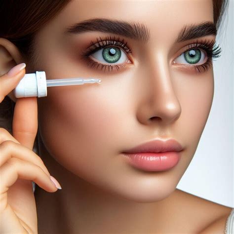 Premium Photo Putting A Eye Drop To The Eye