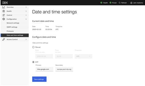 Date And Time Settings Issue Openbmc Webui Vue Github