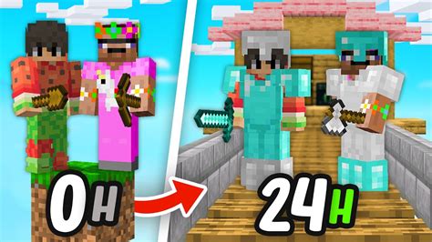 On a survécu sur 1 SEUL BLOC sur Minecraft YouTube