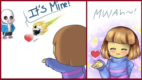 Frisk Gives Sans A Heart【undertale Animation】undertale Comic Dubs