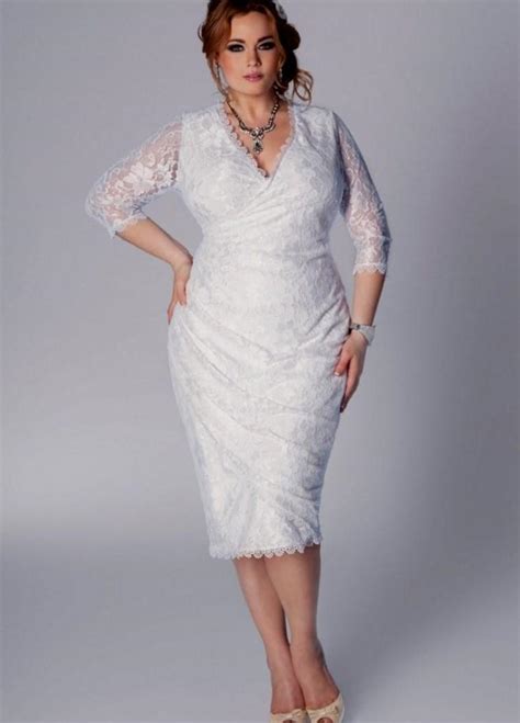 White Evening Dresses Plus Size Pluslook Eu Collection
