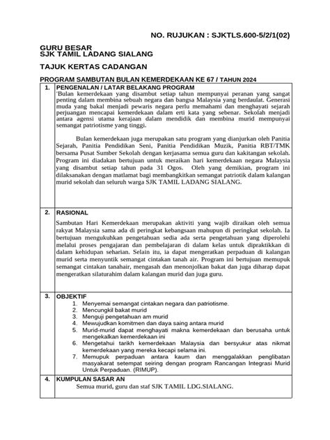 Kertas Kerja Merdeka 2024 Pdf
